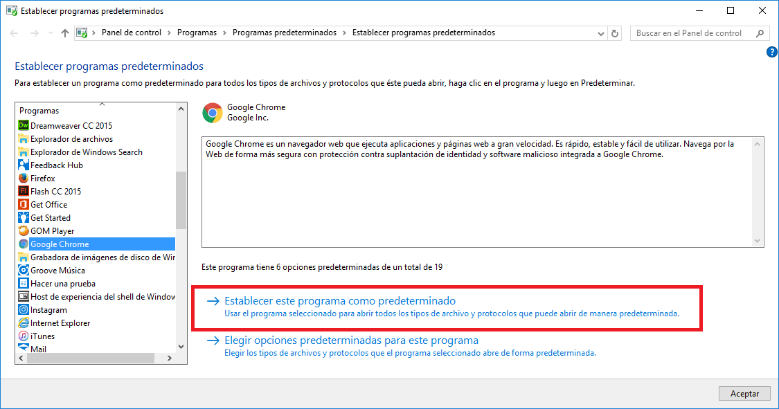 Aplicaciones predeterminadas: Cómo configurar en Windows 10