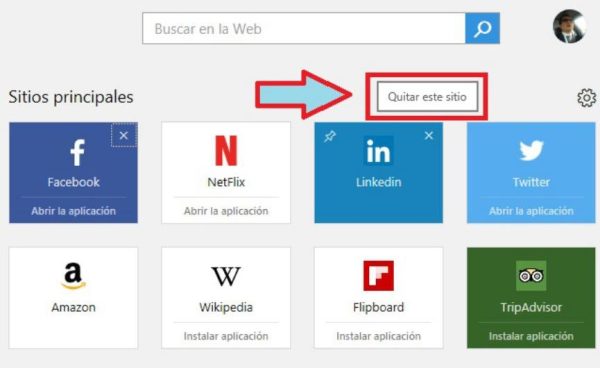 Microsoft Edge: Cómo Fijar una nueva Web en los Sitios Principales ...