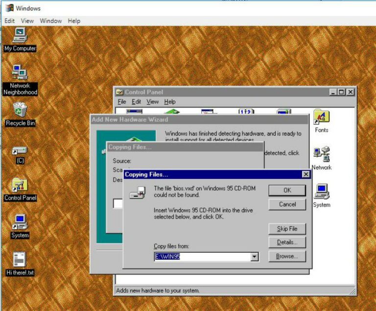 Windows 95 en Windows 10: Cómo Ejecutar la versión Retro de Microsoft ...
